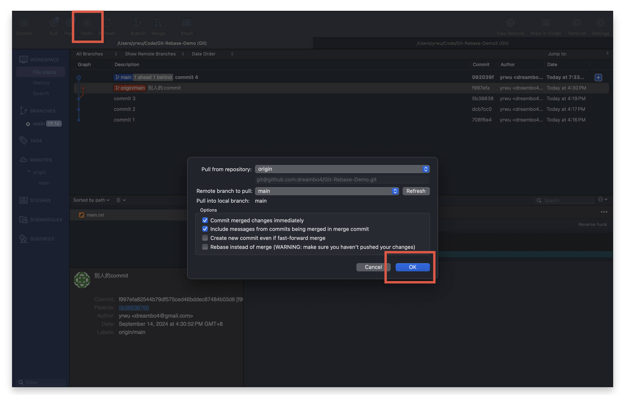 [版本控管] 03-使用 Merge 和 Rebase 合併的差異 | YR's Blog